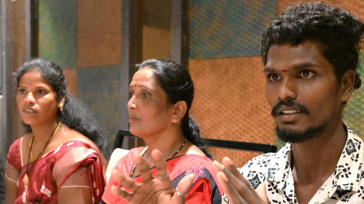 Rescued bonded labourers recall their woes - The Hindu